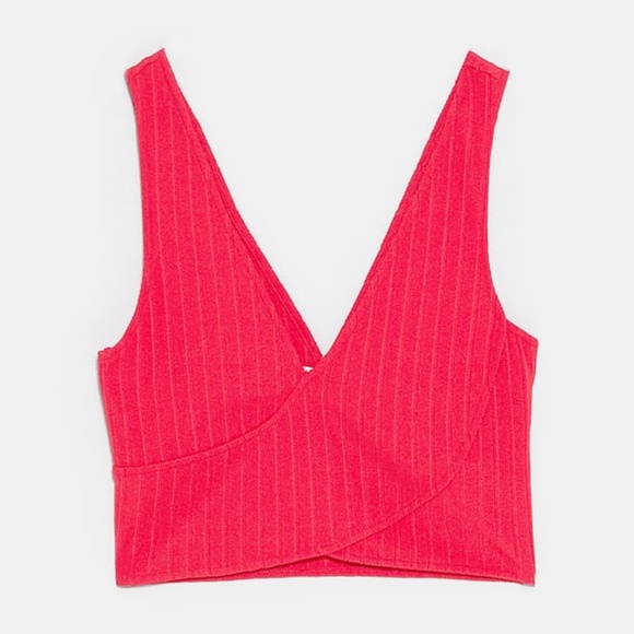 Zara | Tops | Nwt Zara Fuchsia Textured Cropped Top | Poshmark